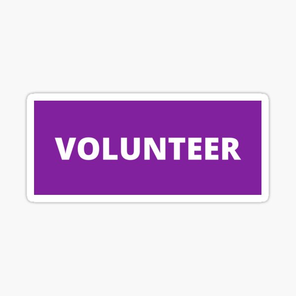 "Volunteer, Incident Management Identification and Labelling" Sticker ...