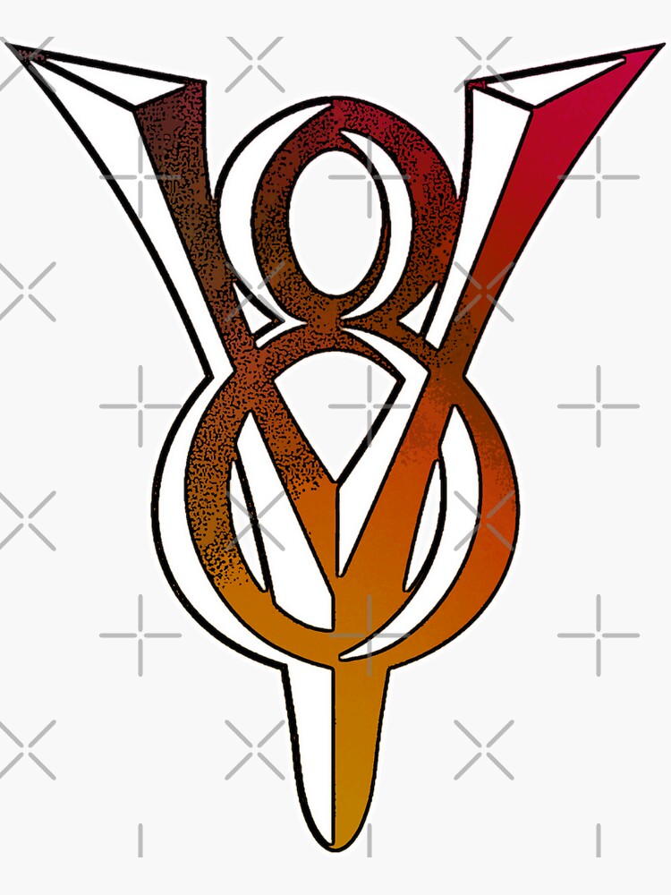 "V8 - Engine Logo" Sticker by WilcoxPhotoArt | Redbubble
