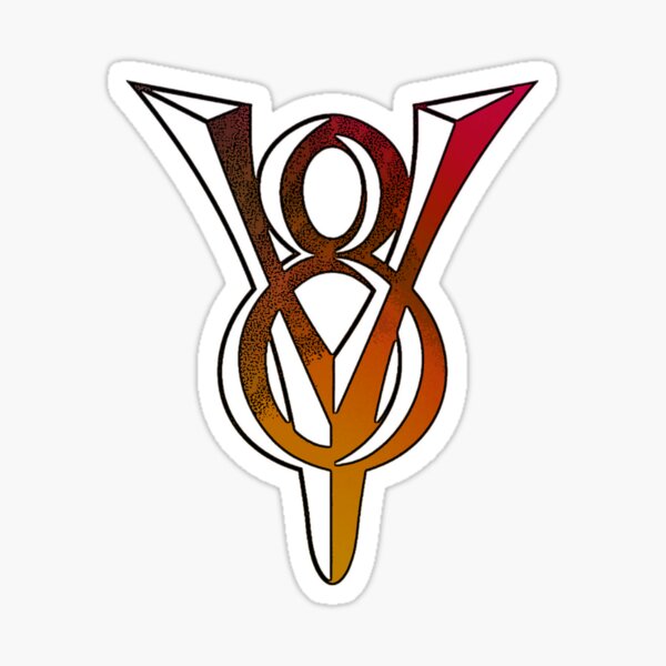 "V8 - Engine Logo" Sticker by WilcoxPhotoArt | Redbubble