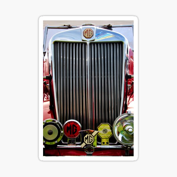 "MG Classic Sports Motor Car" Sticker for Sale by AndyEvansPhotos ...