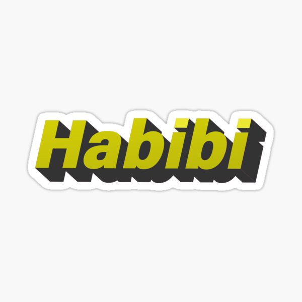 "Habibi" Sticker by Nikola-Designs | Redbubble