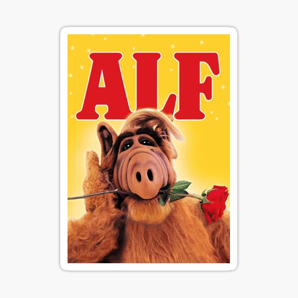 "ALF Movie Retro 80s Vintage Gift Fan" Sticker by RosaStettyn | Redbubble