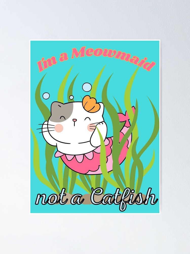 "MeowMaid not Catfish / Meow Maiden / Cats Mermaid / Water Cat ...