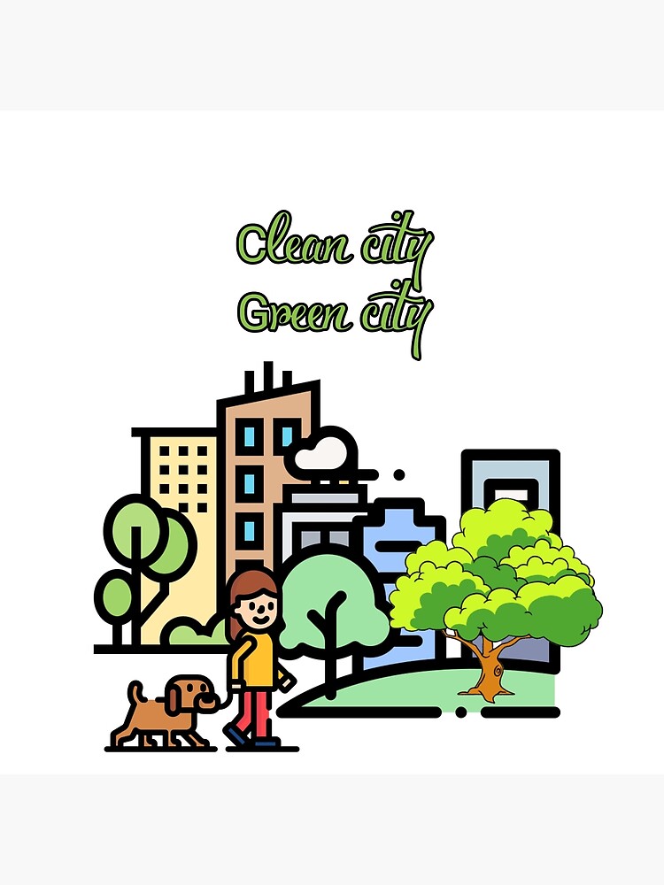 "Clean City green City" Poster for Sale by gopal012 | Redbubble