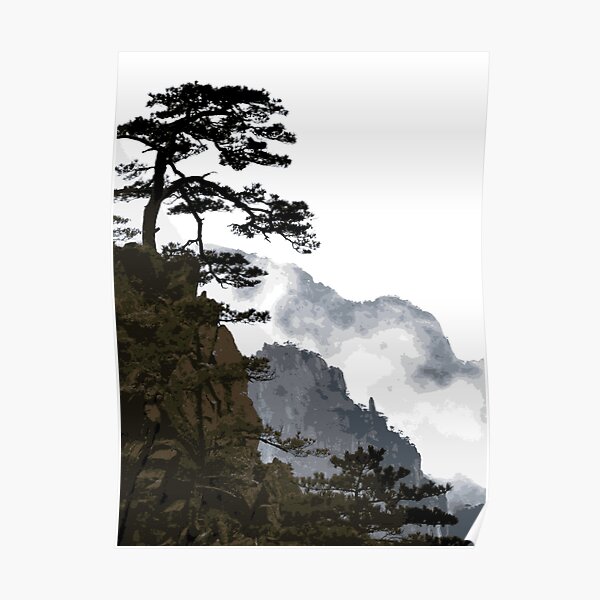 "Japanese Fog - Landscape" Poster for Sale by Aleksander37 | Redbubble