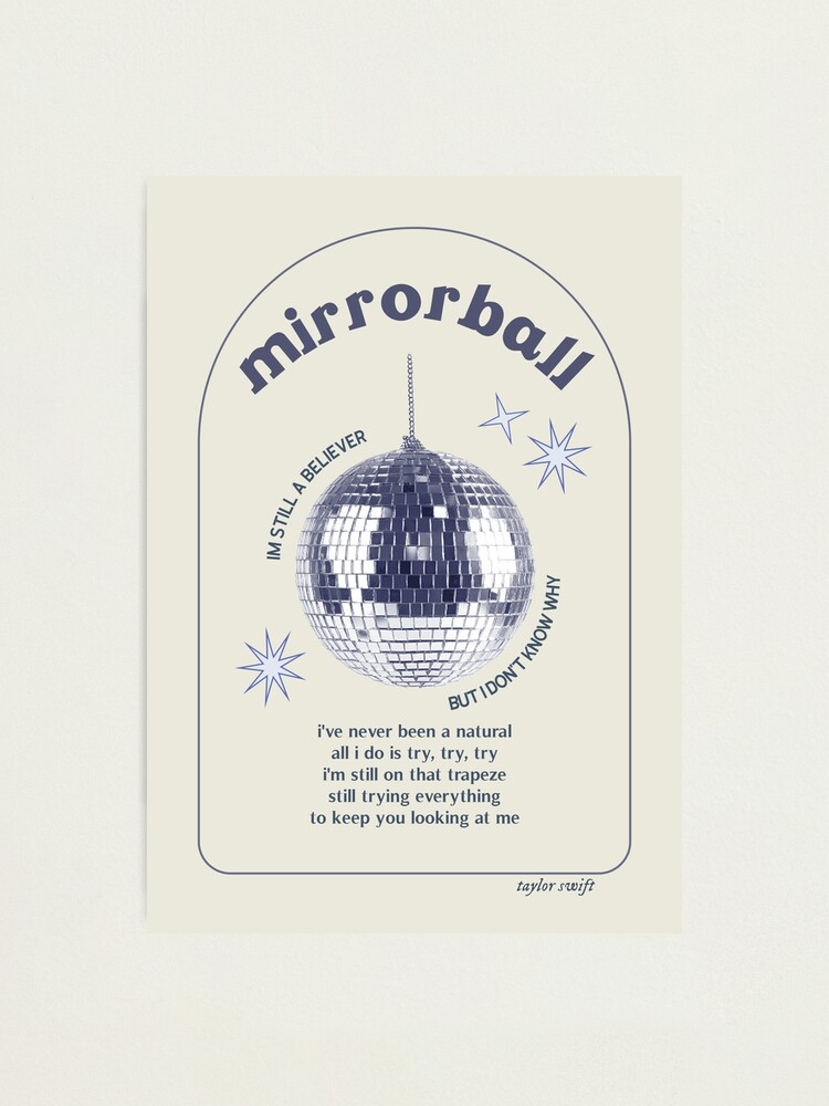"Taylor Swift Mirrorball Poster" Photographic Print for Sale by ...