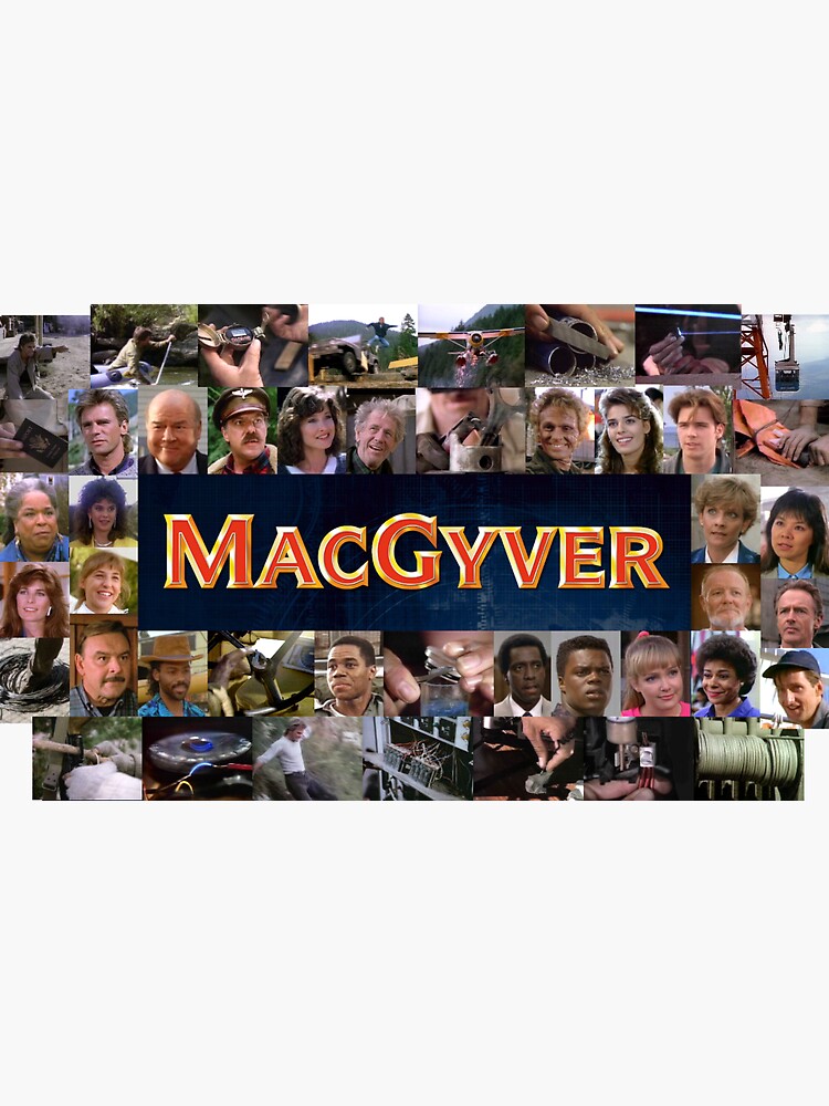 "MacGyver Mosaic" Sticker by MacGyverology | Redbubble
