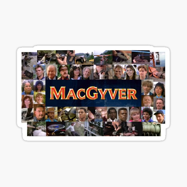 "MacGyver Mosaic" Sticker by MacGyverology | Redbubble