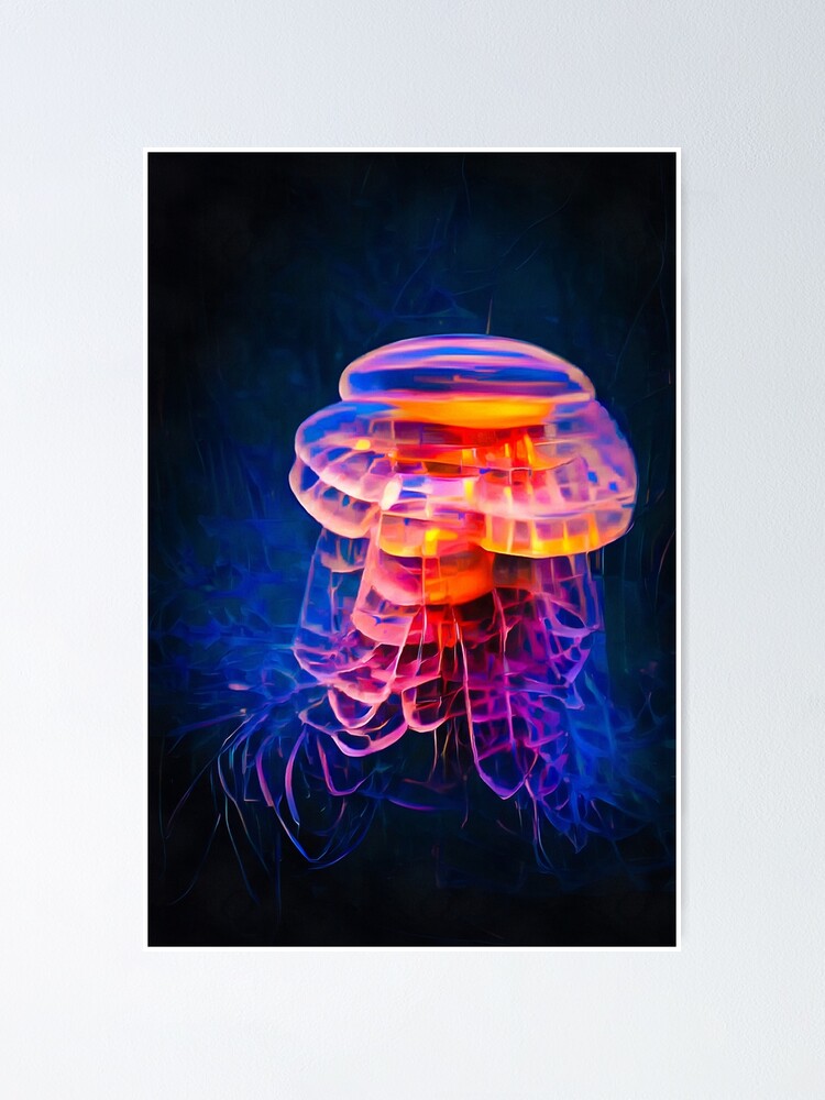 "Colorful Jellyfish Art 02" Poster for Sale by mhfoto | Redbubble