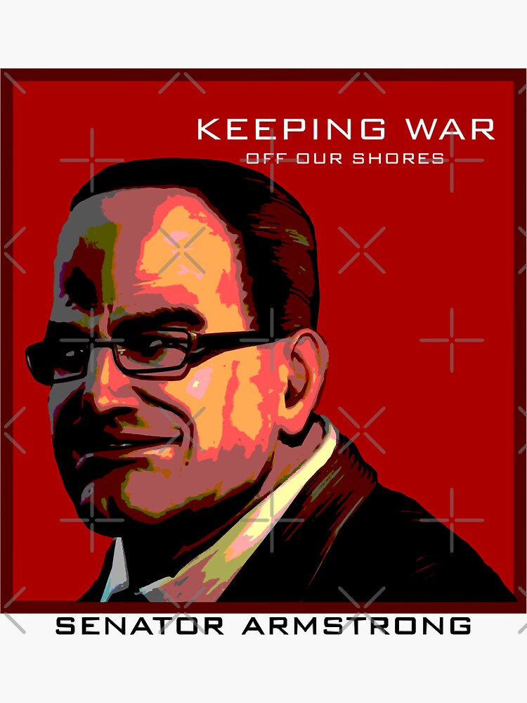 "Retro Senator Armstrong Cool Graphic Gift" Sticker for Sale by ...