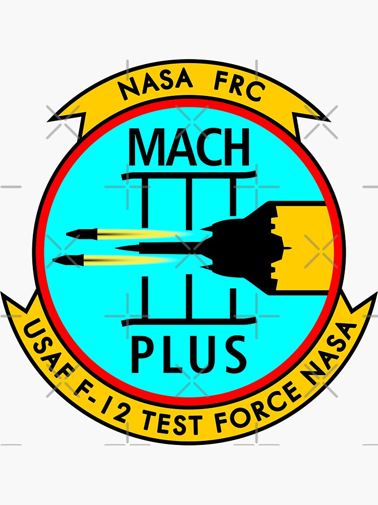 "SR-71 Blackbird NASA Flight Research Center Badge" Sticker by ...