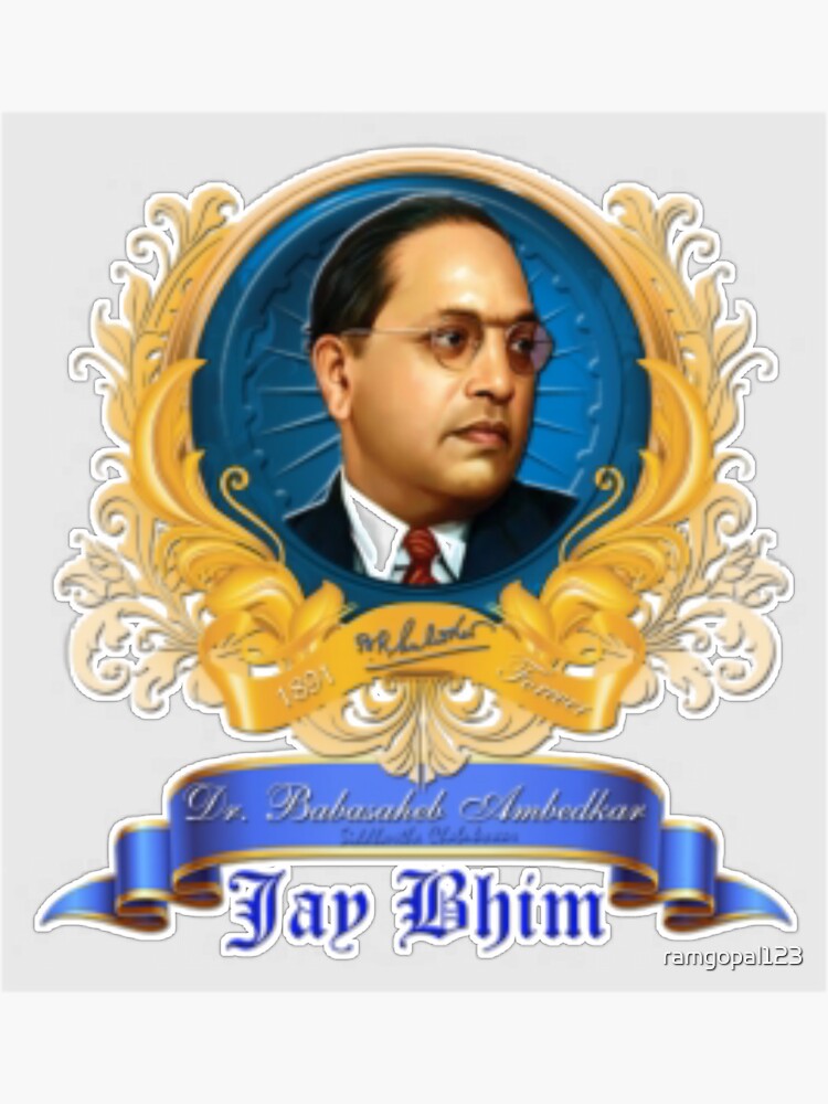"Jai Bhim " Sticker by ramgopal123 | Redbubble