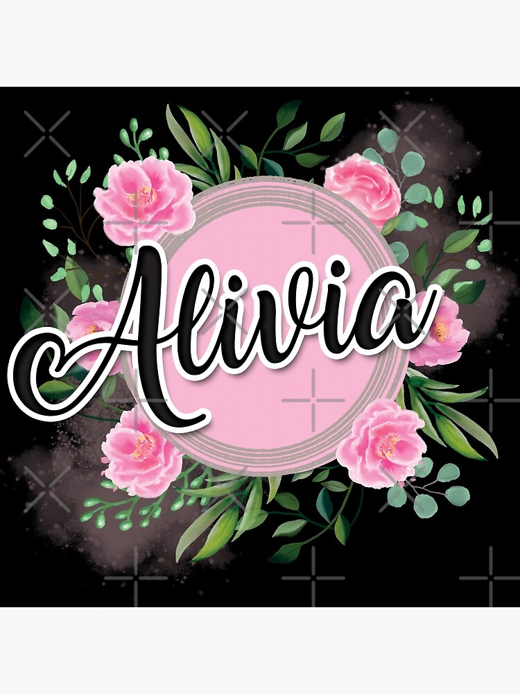 "Alivia name " Poster for Sale by badinboow | Redbubble