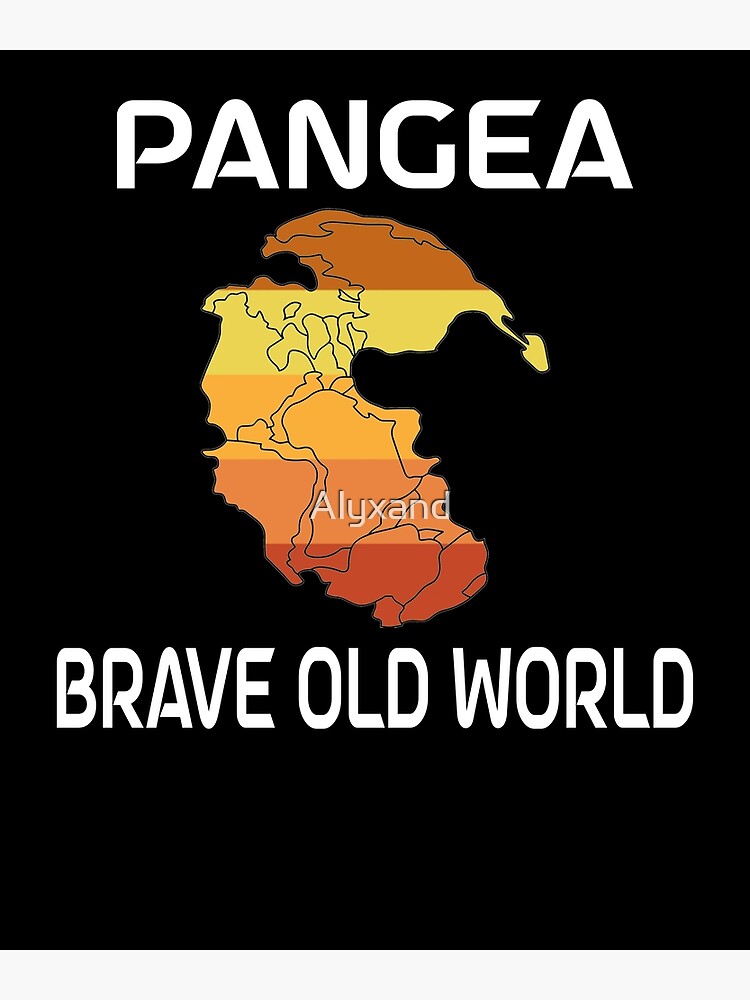 Pangea Brave Old World Pangaea Geology World Premium Matte Vertical ...