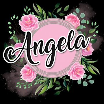 "Angela name " Sticker for Sale by badinboow | Redbubble