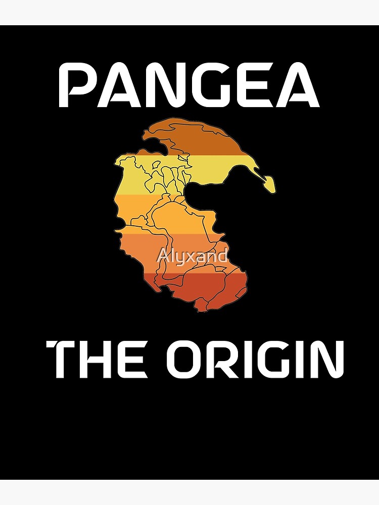 Pangea The Origin Pangaea Geology World Freedom Premium Matte Vertical ...
