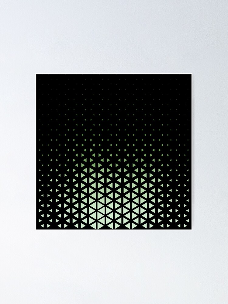 "Moving triangles with a background color gradient - B26" Poster by ...