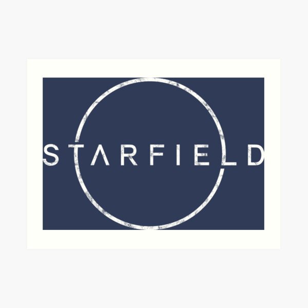 "Starfield Distressed White Logo" Art Print for Sale by BrotherOfPerl ...