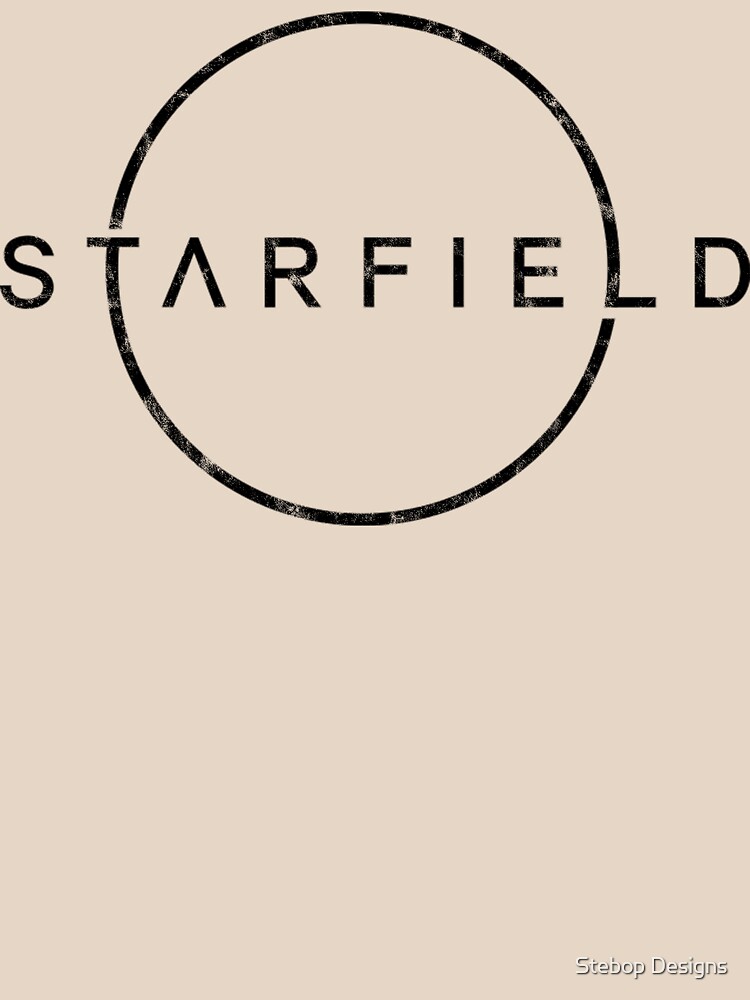 "Starfield Distressed Black Logo" Essential T-Shirt for Sale by Stebop ...