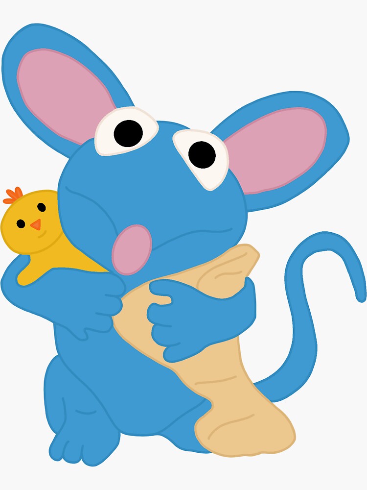 "Tutter - Bear in the big blue house " Sticker for Sale by ...