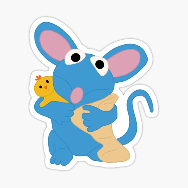 "Tutter - Bear in the big blue house " Sticker for Sale by ...