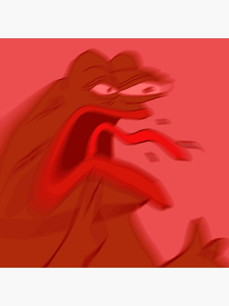 "pepe supre REEEEEE" Sticker for Sale by purplepinkdrgn | Redbubble