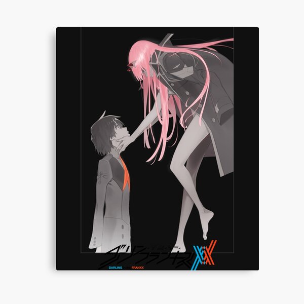 "Darling in the Franxx Hiro and Zero Two logo " Canvas Print for Sale ...