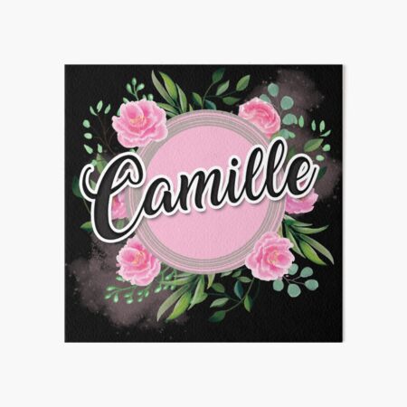 "Camille name " Art Board Print for Sale by badinboow | Redbubble