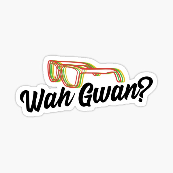 "Wah Gwan? Jamaica Decal" Sticker by Dekal | Redbubble