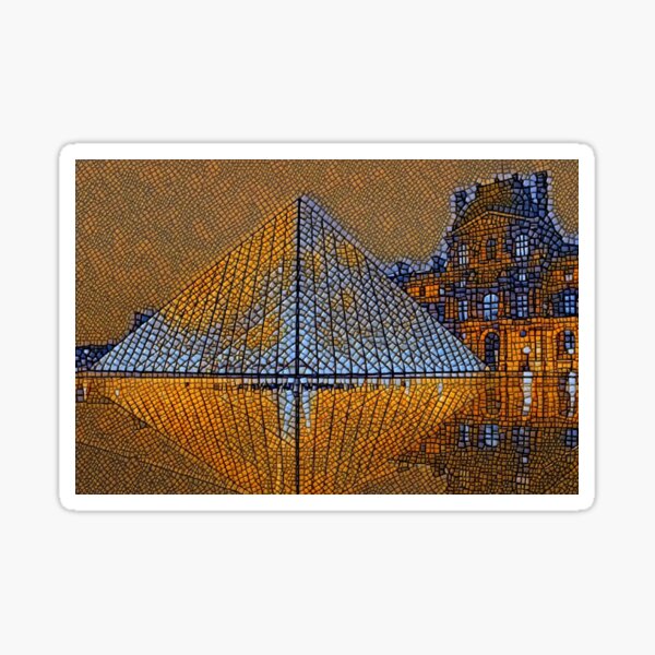 "2HW - Louvre Museum" Sticker by dongjinds | Redbubble
