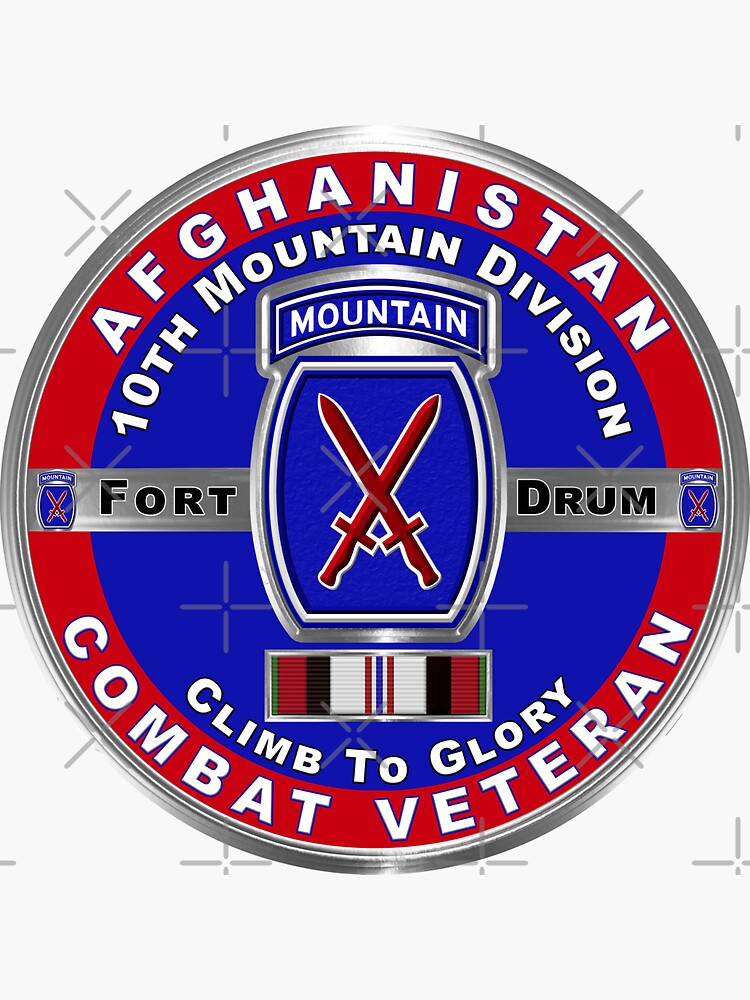 "10th Mountain Division " Sticker by SoldierAlways | Redbubble