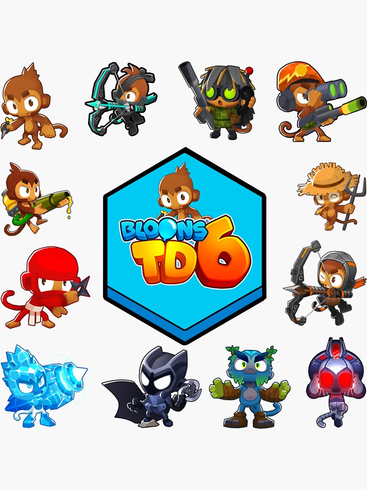 " BLOONS GAMES BTD6" Sticker by kinmosh | Redbubble