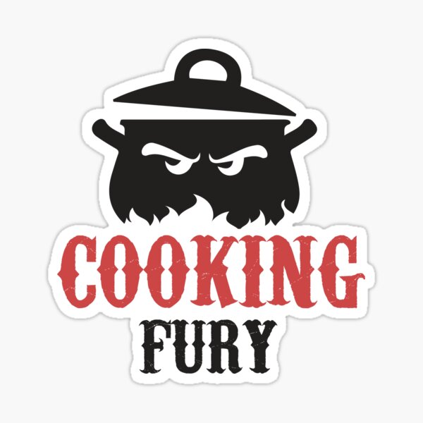 "Cooking Fury" Sticker by Garimoj89 | Redbubble