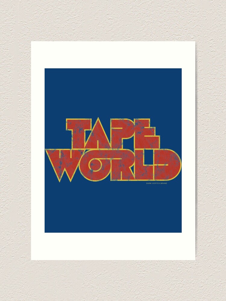 "Tape World - _quot_Worn_quot_ Version - Defunct Music Store Logo " Art ...