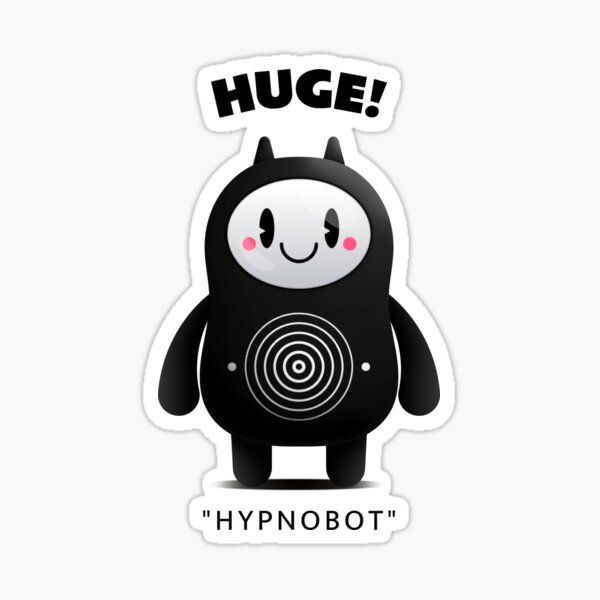 "Huge HYPNOBOT little robot" Sticker for Sale by deluxis | Redbubble