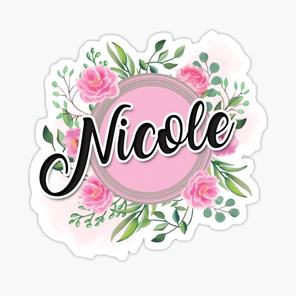 "Nicole name " Sticker by badinboow | Redbubble
