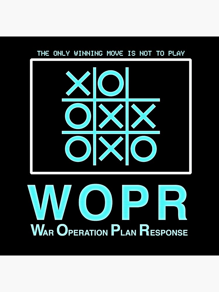 Póster «WOPR: inspirado en los juegos de guerra» de WonkyRobot | Redbubble