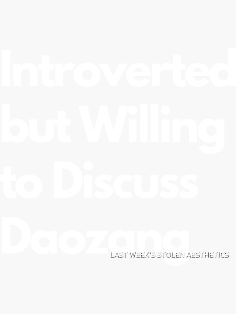 "Spiritual Asian Daozang Tee" Sticker by SRanabhat | Redbubble