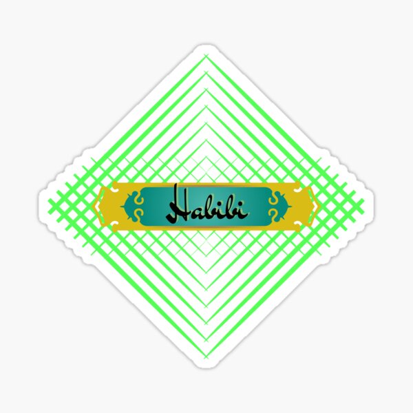 "Habibi" Sticker by Khaila-shop | Redbubble
