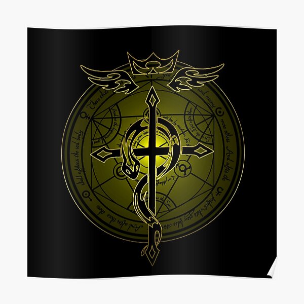 "Fullmetal Alchemist Flamel " Poster for Sale by maryedenoa | Redbubble