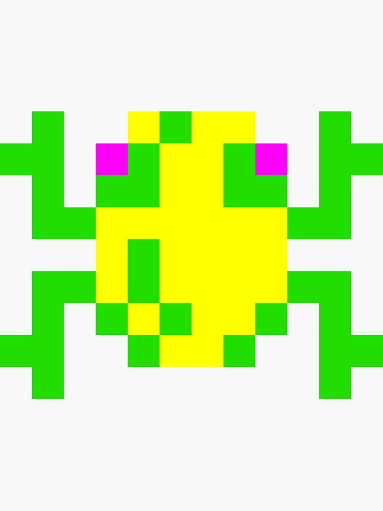"Frogger" Sticker for Sale by AlexHrysicos | Redbubble