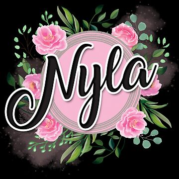 "Nyla name " Sticker for Sale by badinboow | Redbubble