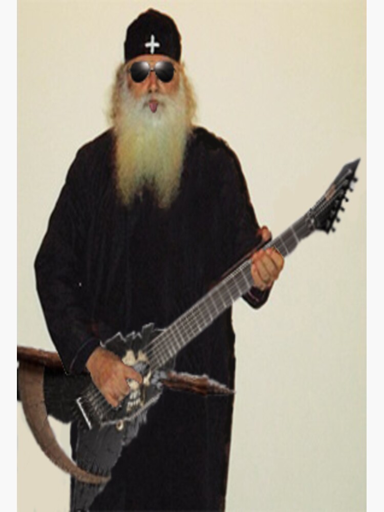 "Metal Priest" Sticker by jimisx5 | Redbubble