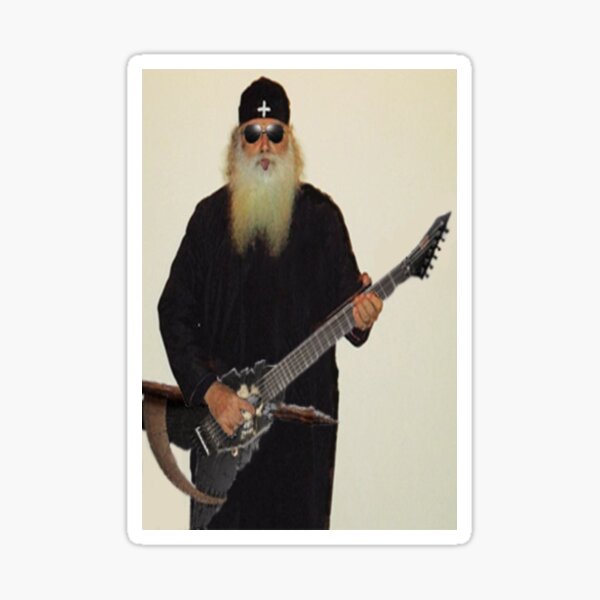 "Metal Priest" Sticker by jimisx5 | Redbubble