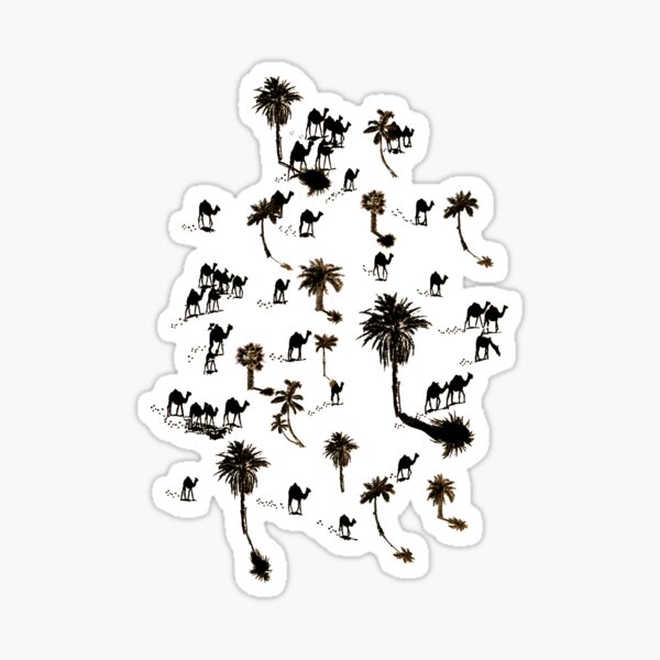 "EGYPT DESERT CAMEL" Sticker for Sale by johnnyssandart | Redbubble