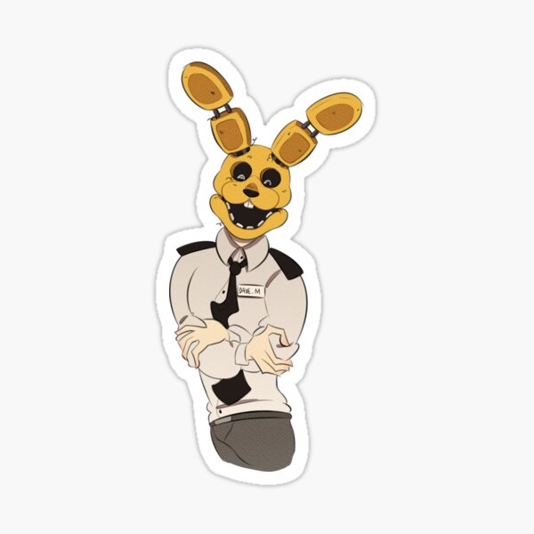 "Dave Springbonnie" Sticker by snowpomrabbit | Redbubble