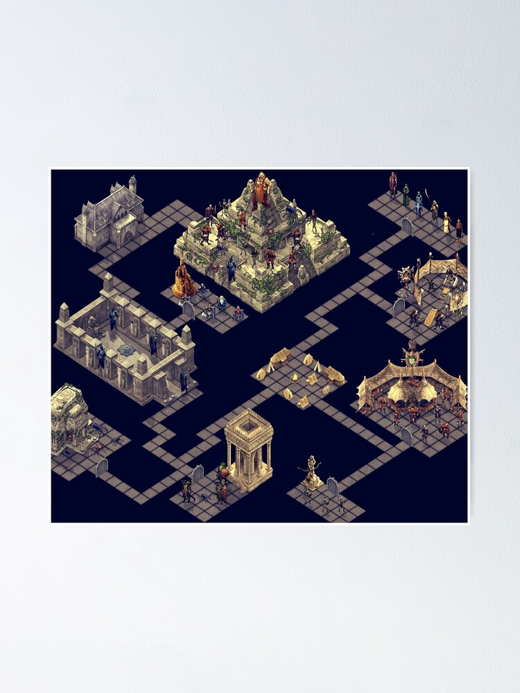 "Save The Never Ending Dungeon Map" Poster for Sale by Imaginary-Lands ...