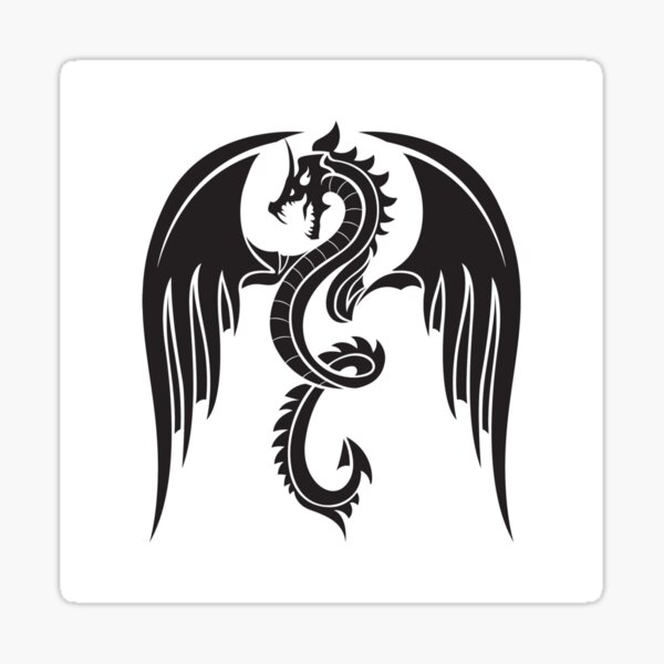 "Dragon " Sticker for Sale by UzmaIrfan | Redbubble