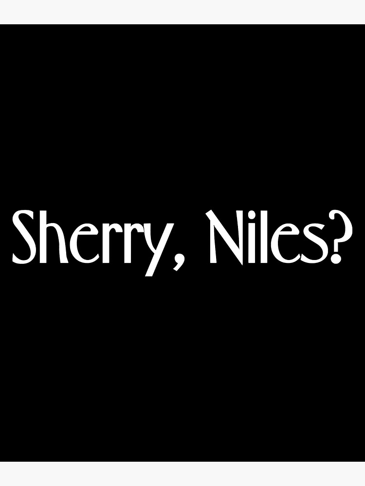 Sherry, Niles Fan Art Gift Canvas sold by Bhaskar Das | SKU 42434372 ...