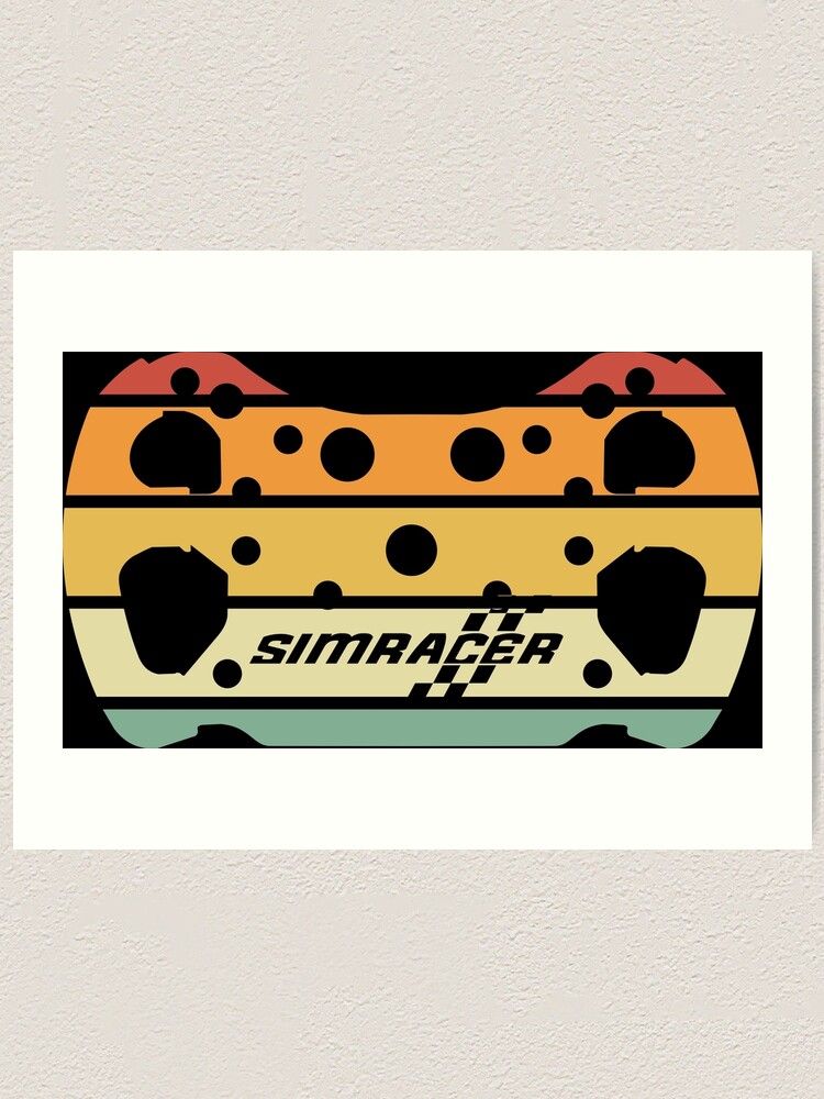 "Sim racing steering wheel or sim racer gt3 for simracing" Art Print by ...